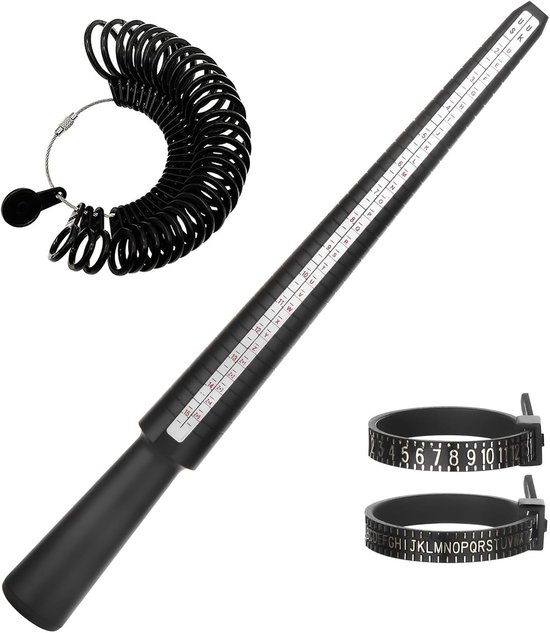 4PCS Ring Measurement Tool Kit - A-Z Ring Size Stick - Finger Meter Kit ...