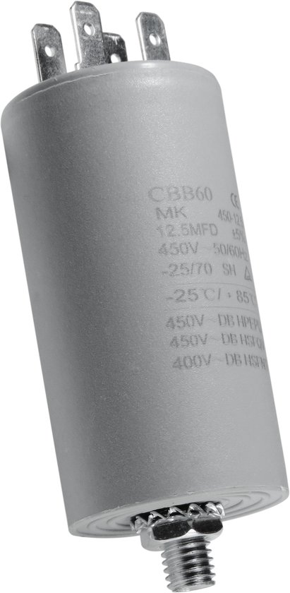 Dparts condensator 12.5 µF - Universeel - 450V - 4 aansluitpunten | bol