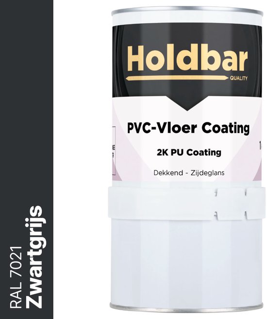Holdbar PVC-Vloer Coating Zwartgrijs (RAL 7021) 1 Kg - Vloerverf - Alle ...