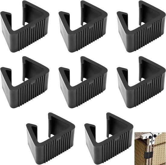 8 stuks - Meubelklemmen - Klemmen voor buitenmeubels - bevestigingsklem ...