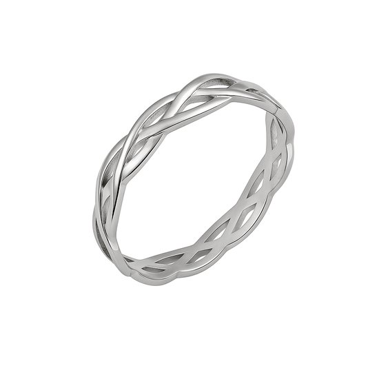 Zilver Ring Dames - Elegant Zilveren Knoop Ring - Dames Ring - Zilver 925 - Amona Jewelry | bol