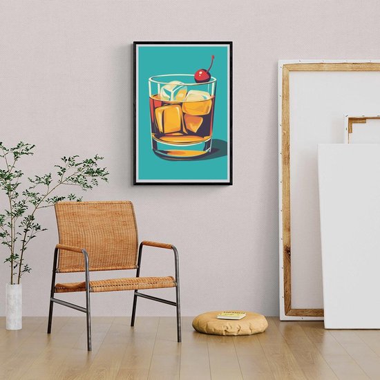 Whisky Poster - Kers - Kunst - Pop Art - Eten - Drank - Kleurrijk ...