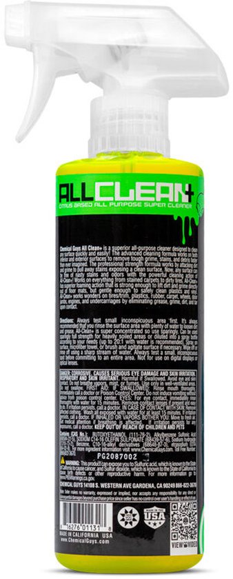 Chemical Guys All Clean+ Citrus Base All Purpose Cleaner 473ml | bol