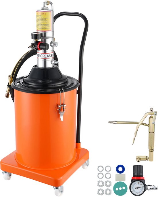 Vetpomp, 20 Liter. Luchtbediend met Slang Van 13 Voet En Vetspuit ...