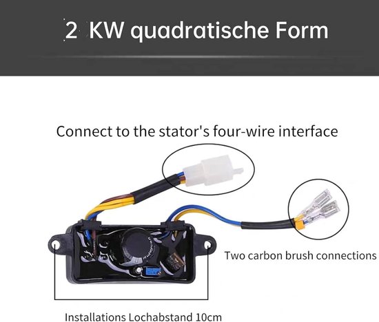 Allecto Plus - Spanningsregelaar Gelijkrichter voor Benzine Generator ...