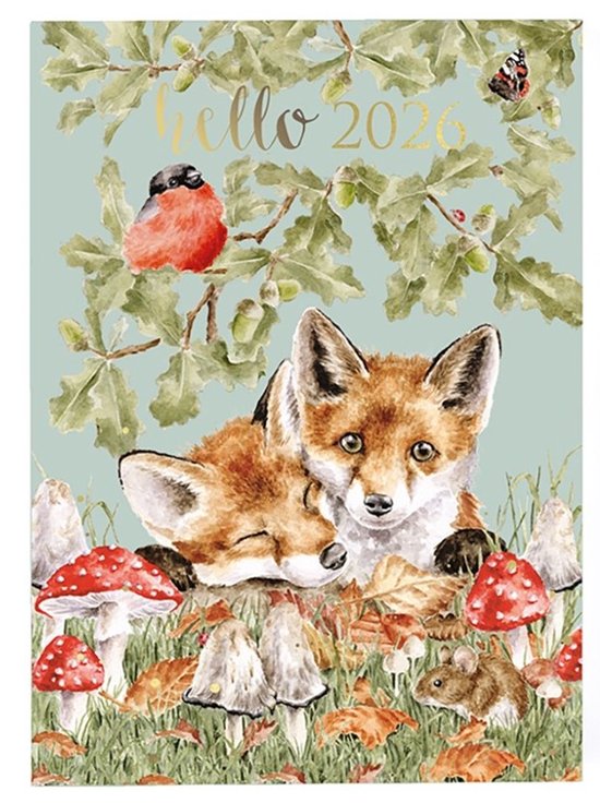 Wrendale Designs Agenda 2026 - Desk Diary Planner - 15,4 x 21,6 cm | bol