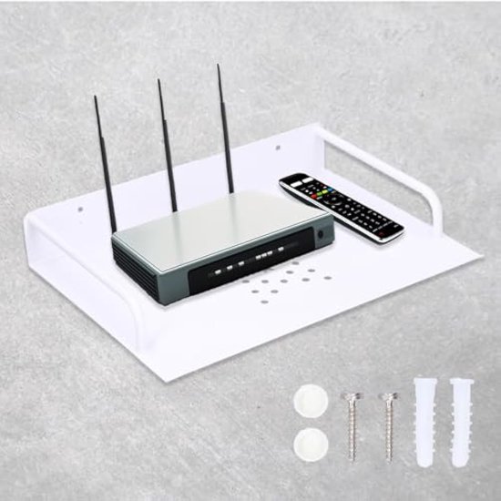 Router Beugel Ruimte Aluminium Wandgemonteerde WiFi-router TV Box ...