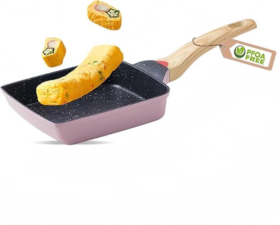 Japanse Omelet Pan Non-Stick Coating Tamagoyaki Ei Pan Rechthoek Mini Koekenpan, voor... | bol
