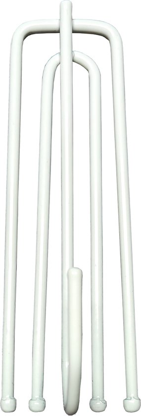 Gordijnhaken – 4-Poot Design – Metaal – 7,2 cm – Wit – Sterk Belastbaar ...