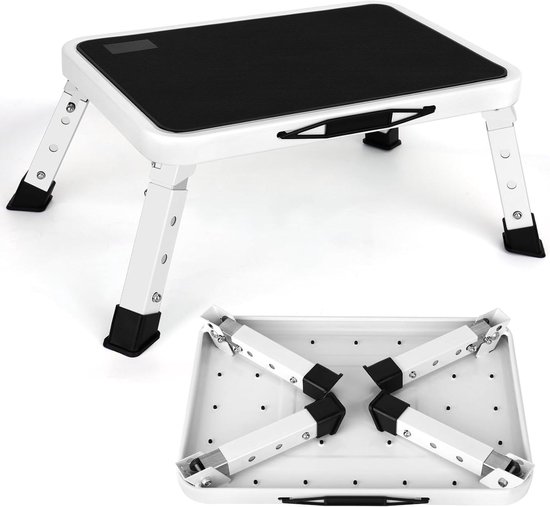 Opstapkruk 3-traps in hoogte verstelbaar met antislip platform - 25 x ...