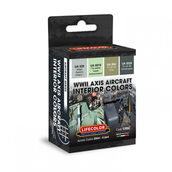 CF02 Lifecolor WWII Axis Aircraft Interior Colors | bol
