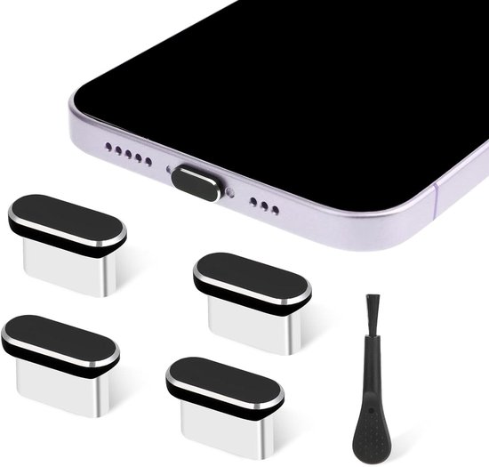 Titel: USB C Dust Protection Set van 4 - Type C Dust Plug USB C Cover ...