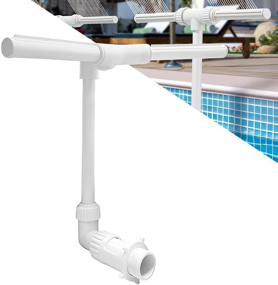 Dubbele sproeier fontein - Waterval Zwembad Sproeier - Bovengronds ...