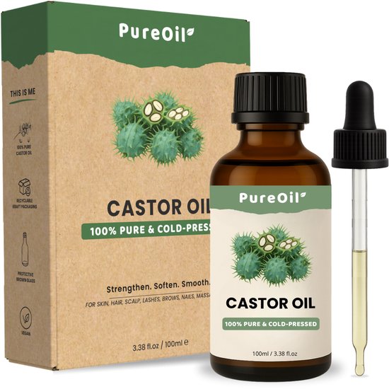 PureOil – Castor Olie – 100ml – Koudgeperst & Hexaanvrij – 100% Puur ...
