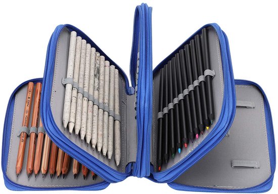 Etui met 4 compartimenten, etui met grote capaciteit, etui met 72 ...
