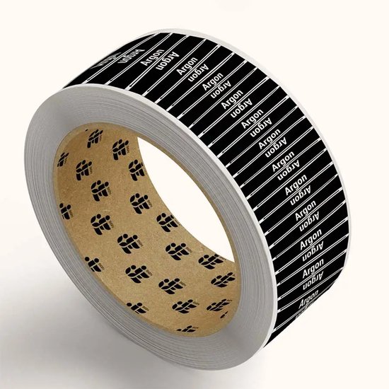 Argon leidingmarkering stickers - op rol - 12,5 cm breed | bol