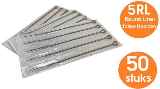 5RL Round Liner Tatoeage Naald Stick en Poke Tattoo/Handpoke Tattoo ...