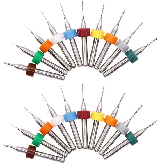 Allecto Plus - 20 stuks mini-boren set voor precisie boren in ...