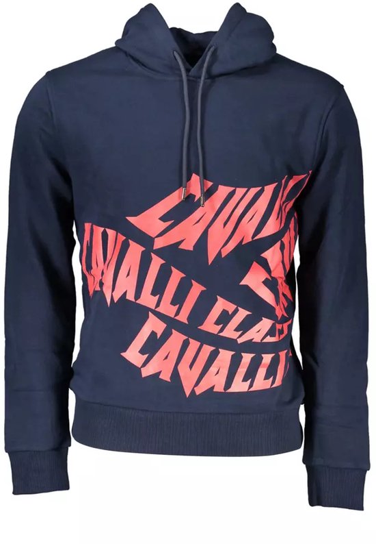Cavalli Class Hoodie Navy Red Logo - Blue Sweaters | bol