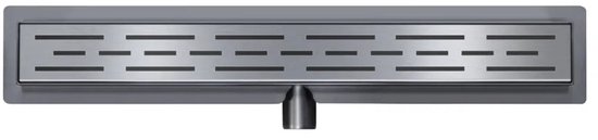 Classic 80 cm RVS Douchegoot Gun metal - Drain douche - Douchedrain ...