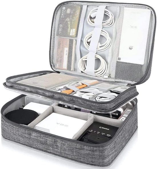 Universele Kabel Organizer Tas voor Elektronische Accessoires - Plus ...