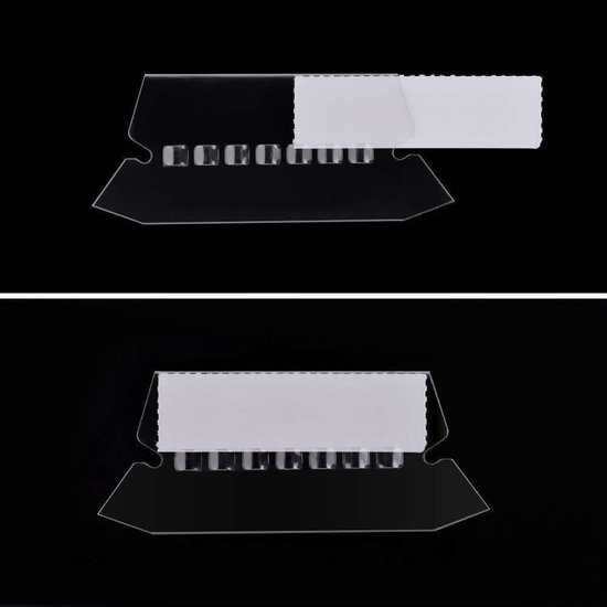 Inovra Plus - 100 stuks doorzichtige plastic map tabbladen met ...