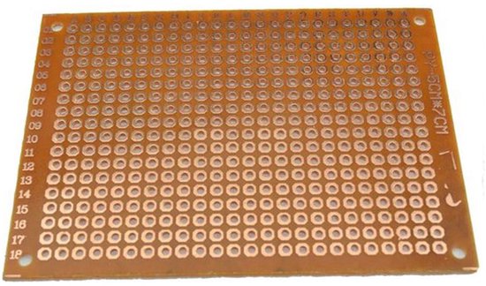 VLTG Printplaat Mini - PCB432 - 50x70mm - 432 soldeereilandjes | bol