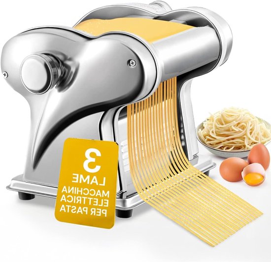 Electric Pasta Machine 135 W Interchangeable Blades from 1 mm to 4 mm ...