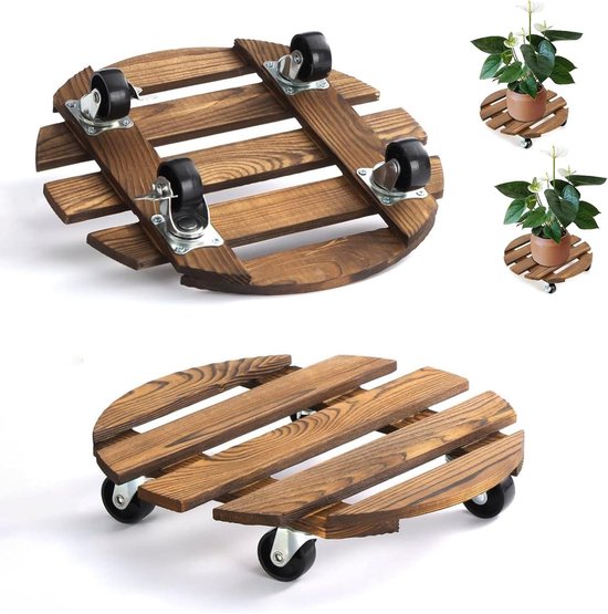 Plantenroller 30 x 65 cm - 80 kg draagkracht - voor bloempotten ...