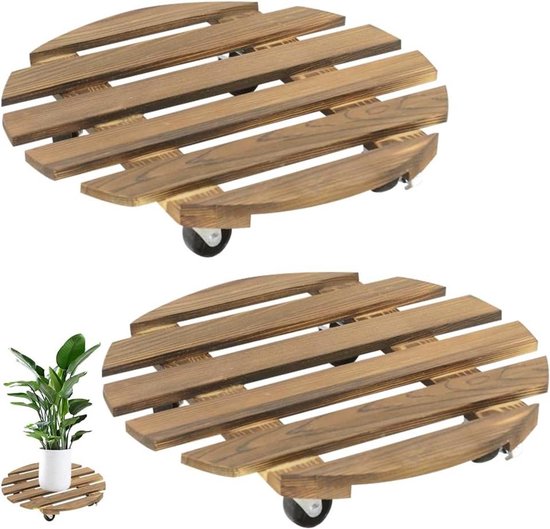 Plantenroller bloemenroller 30 cm ronde rolplank voor planten 100 kg ...