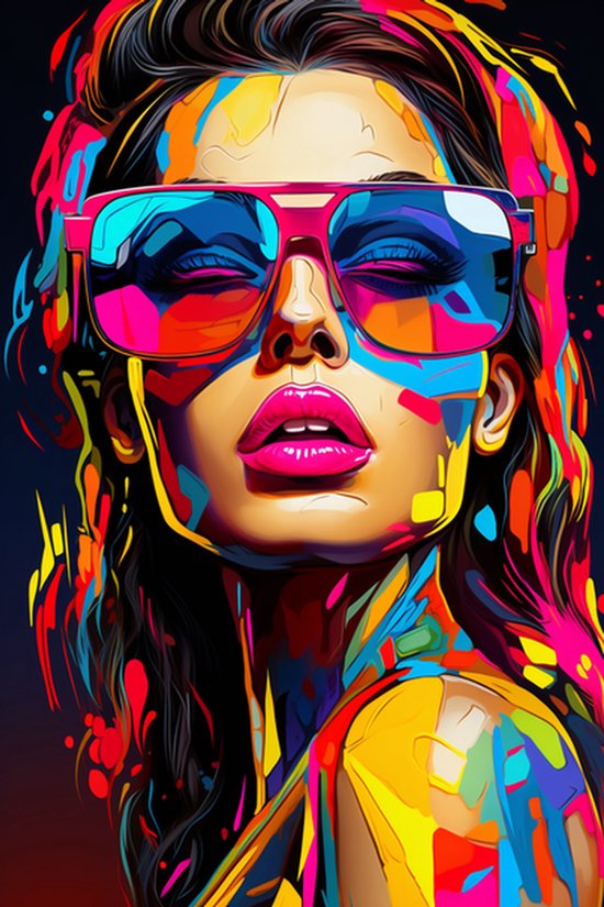 Neon Poster - Pin up Girl - Pop - Pop Art - posters - formaat 30x40cm ...