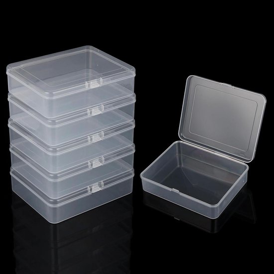50 stuks transparante plastic opbergdozen - Opbergdozen met deksel ...