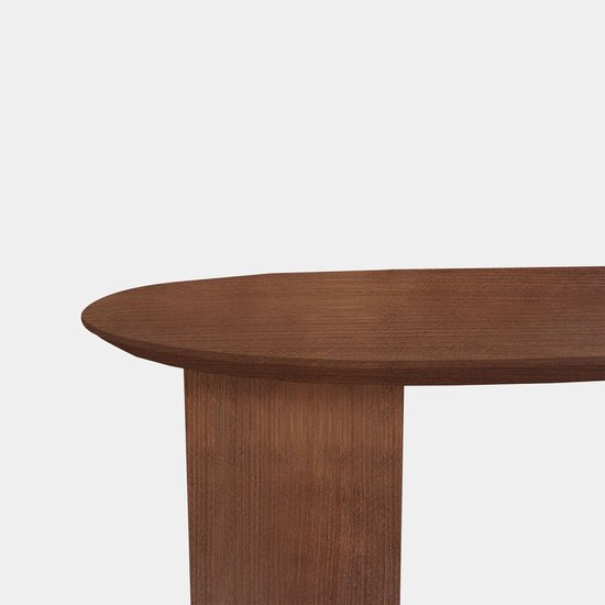 Tafel Plat Ovaal Eikenhout - Half Rond - Toscane 102 | bol