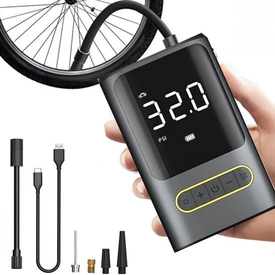 Elektrische Fietspomp - Scooter Motor Auto - Draagbare Luchtcompressor ...