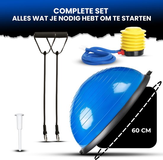 Fitby Balansbal - Balance Board - Wiebelkussen - Balanstrainer ...