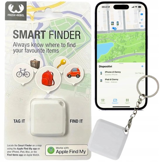 Fresh ‘n Rebel - Smart Finder (white) werkt met Apple zoek mijn app | bol