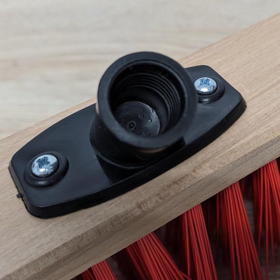 Houten Vloerborstel - Voor Binnen en Buiten - 30 cm - Rood | bol