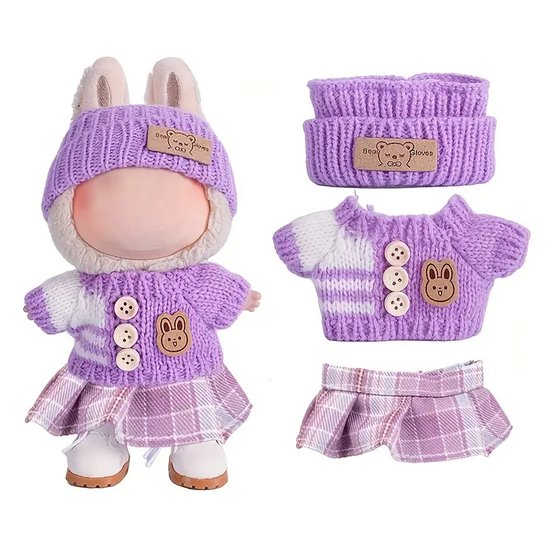 Tenue Labubu – outfit Vêtements pour Pop Labubu 17 cm | bol