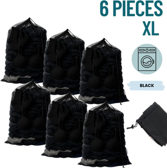 NORDIX Waszak Groot XL - 60x90CM - 6 Stuks - Laundry Bag - Wasnet ...