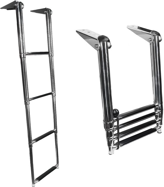EvoNautic Zwemtrap Onder Platform - Bootladder - Steigertrap - Boot ...