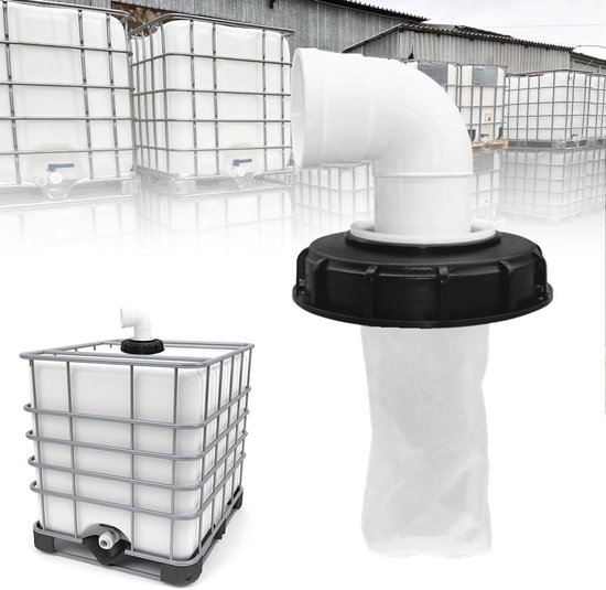 Allecto Plus - IBC Regenwater Filter 90° 163 mm Nylon - Afneembaar en ...