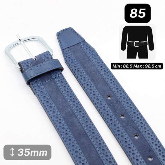 1 Stuk HERENCEINTUUR/HERENRIEM, Riemmaat 85, Totale Lenghte 100 CM ...