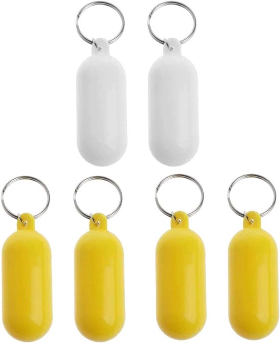 6-delige Drijvende Sleutelhangers - Duiken, Vissen, Zomer ...