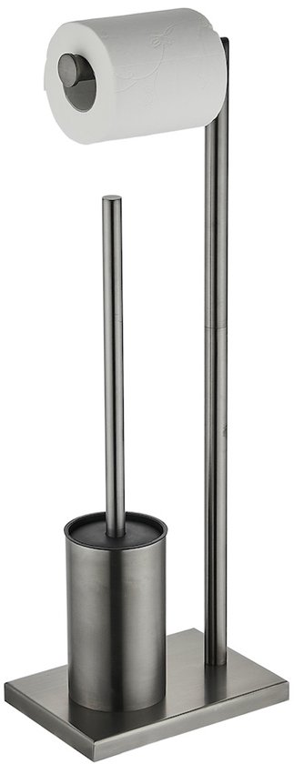Toiletbutler met wc rolhouder en wc borstel met houder compleet gun ...