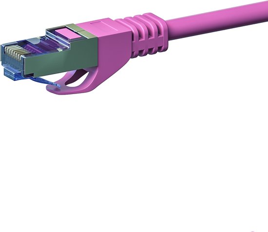 Danicom CAT6a S/FTP (PIMF) patchkabel - 50 meter roze - netwerkkabel - internetkabel -... | bol