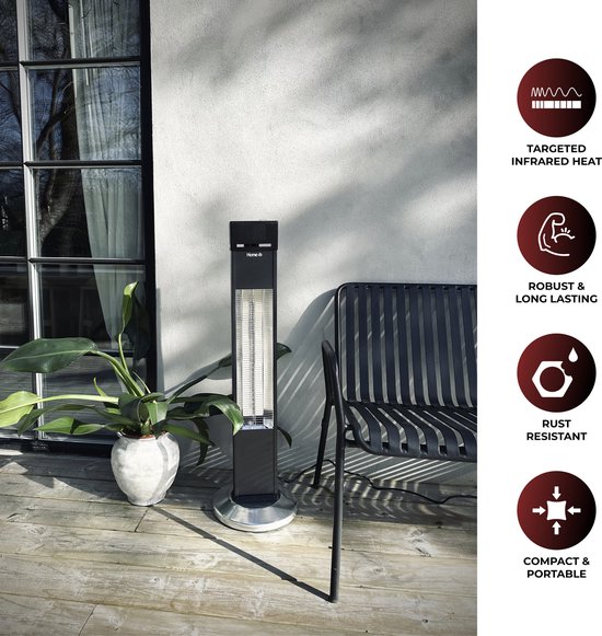 HOME It® infrarood terrasverwarmer vloermodel 2000W | bol