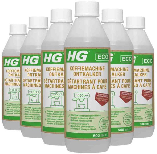 HG Eco Koffiemachine Ontkalker Citroenzuur - 6 x 500 ml ...