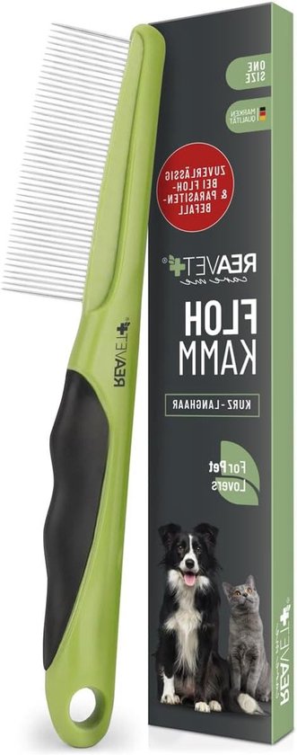 Lice Comb for Dogs and Cats - With Rounded Stainless Steel Teeth for ...
