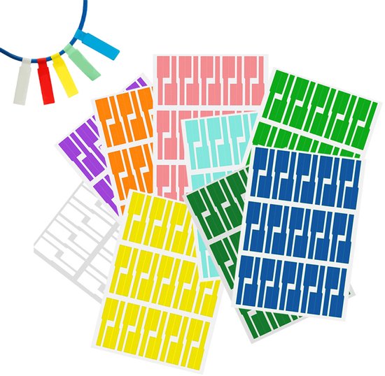 Kabellabels - Zelfklevende draadlabels - Waterdicht, scheurvast ...
