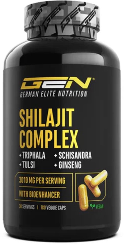 GEN – Shilajit Complex – 180 capsules - Kruiden & Planten Supplement ...